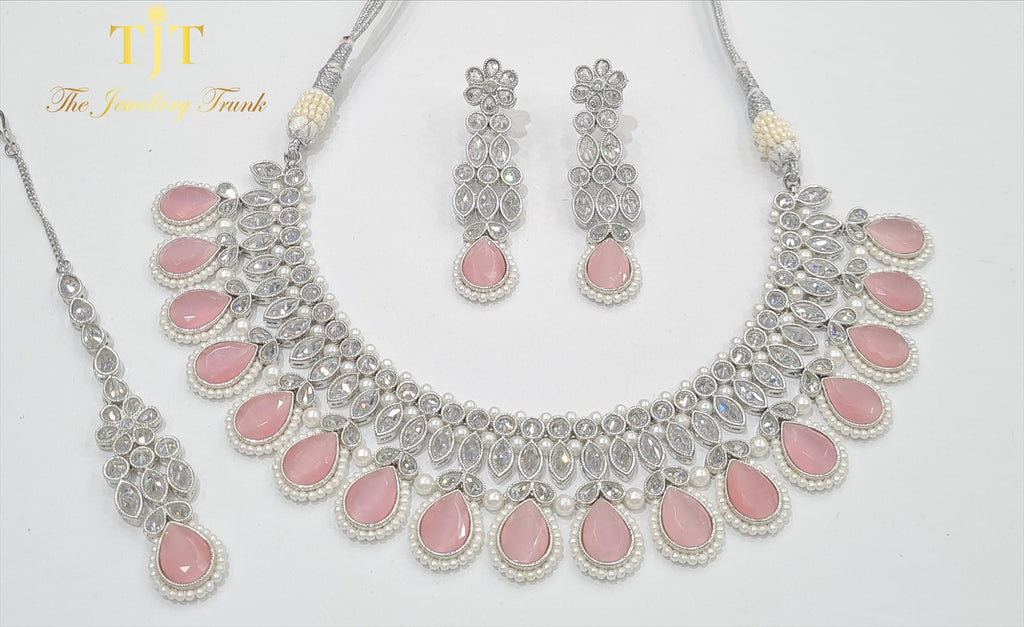 Simrah Pink & Silver – TheJewelleryTrunk