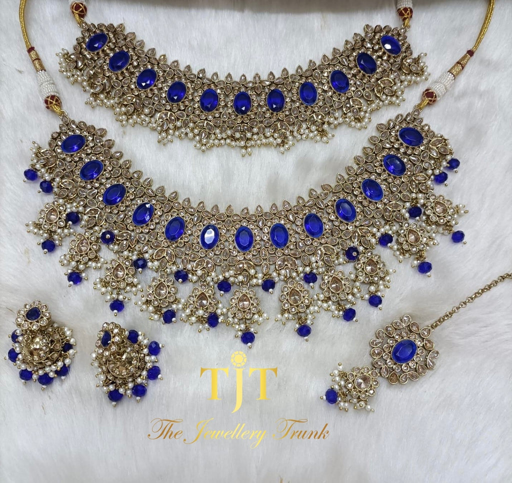 Purvi - Dark Blue – TheJewelleryTrunk