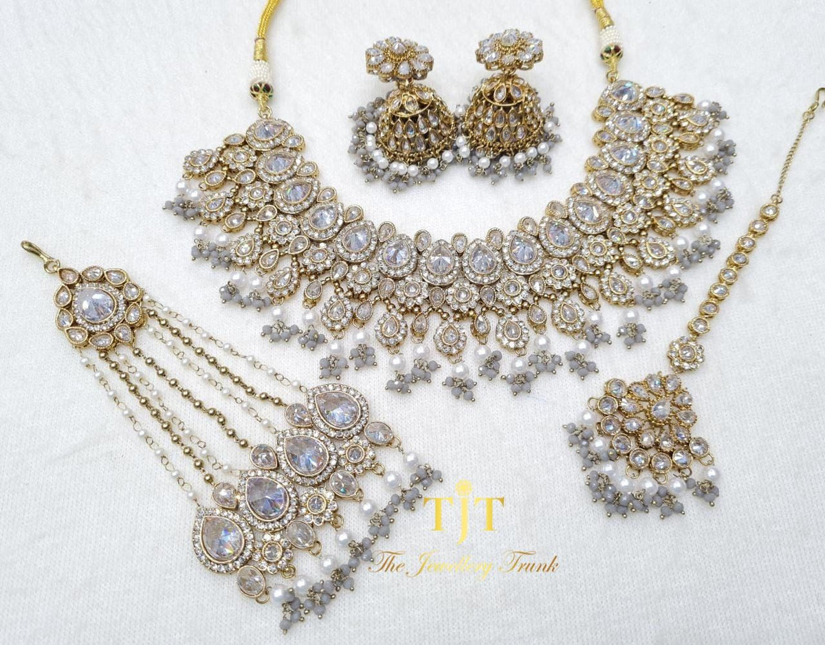 Soniya Grey Clear – TheJewelleryTrunk